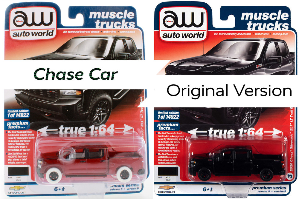 Chase Car - 2020 Chevy Silverado ZL1 LT Trail Boss, Red, Auto World CC ...