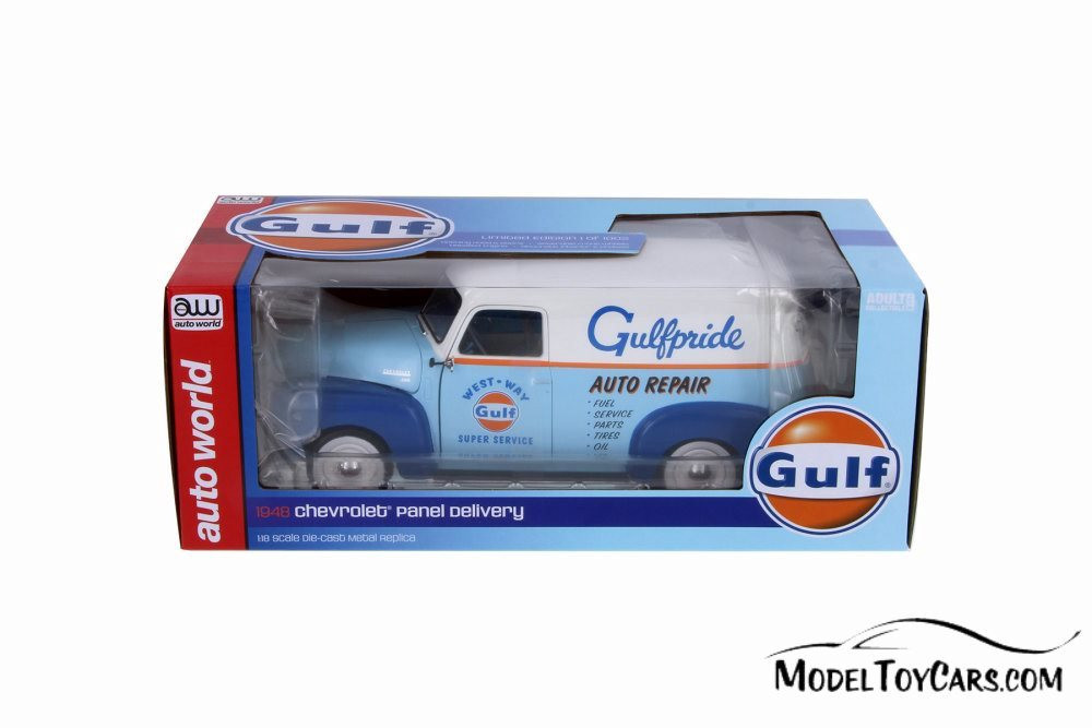 1948 Chevy Panel Delivery Truck, Gulf Oil - Auto World AW250 - 1/18 ...