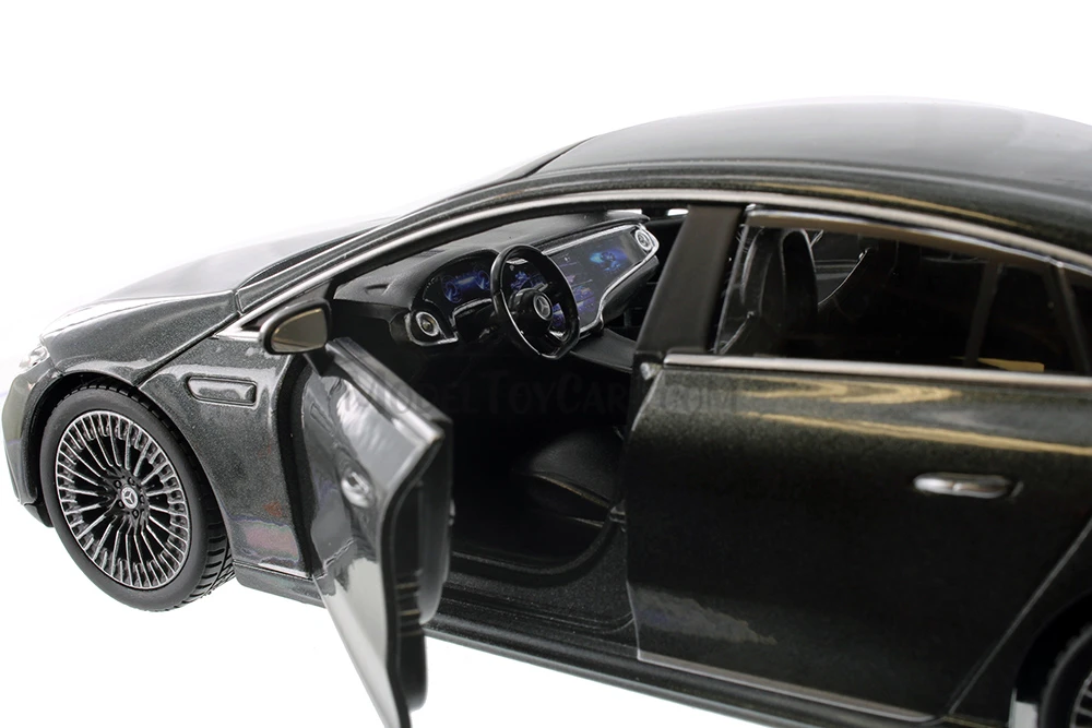 2022 Mercedes-Benz EQ Sedan, Blue & Black, Showcasts 37902 - 1/24 Scale ...