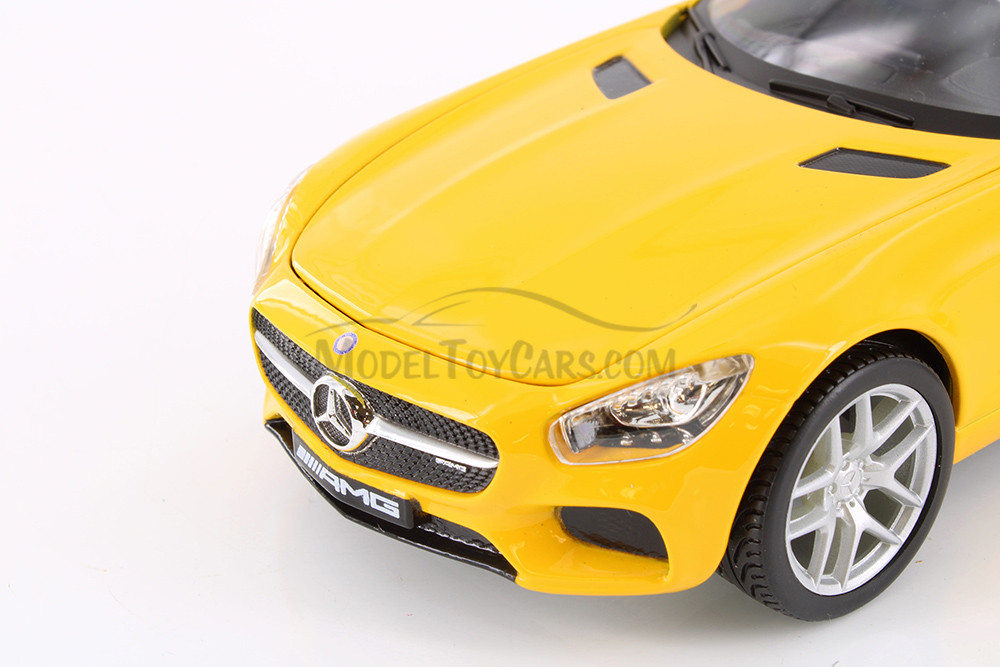 Mercedes-Benz AMG GT, Yellow - Showcasts 38134YL - 1/24 Scale Diecast ...