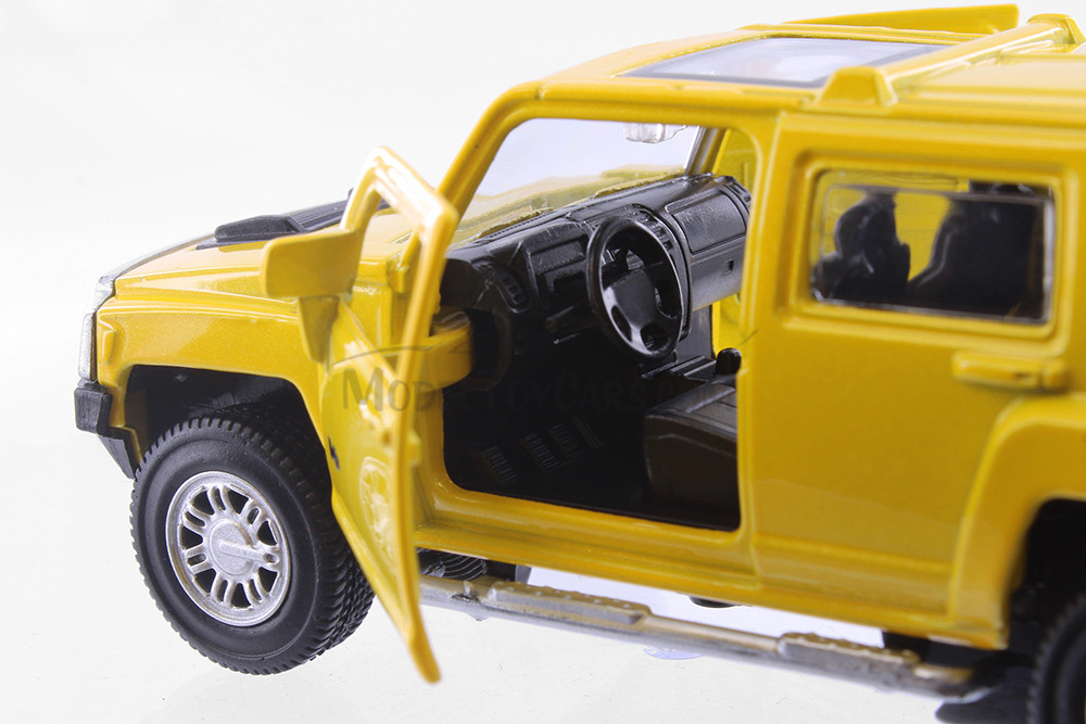 Hummer H3, Red, Yellow & Silver - Showcasts 67401W/24 - 1/43 Scale 3 ...
