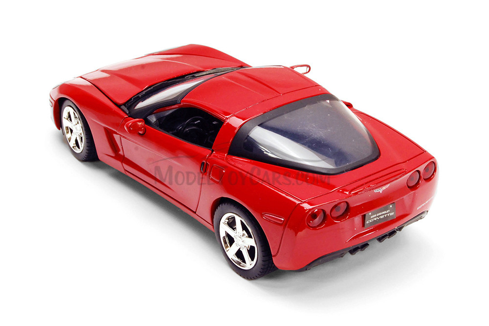 2005 Chevy Corvette C6 Hardtop, Red - Showcasts 77270R - 1/24 Scale ...