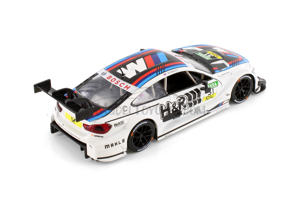 BMW M4 DTM, White - Showcasts 68256W - 1/24 Scale Diecast Model Toy Car ...