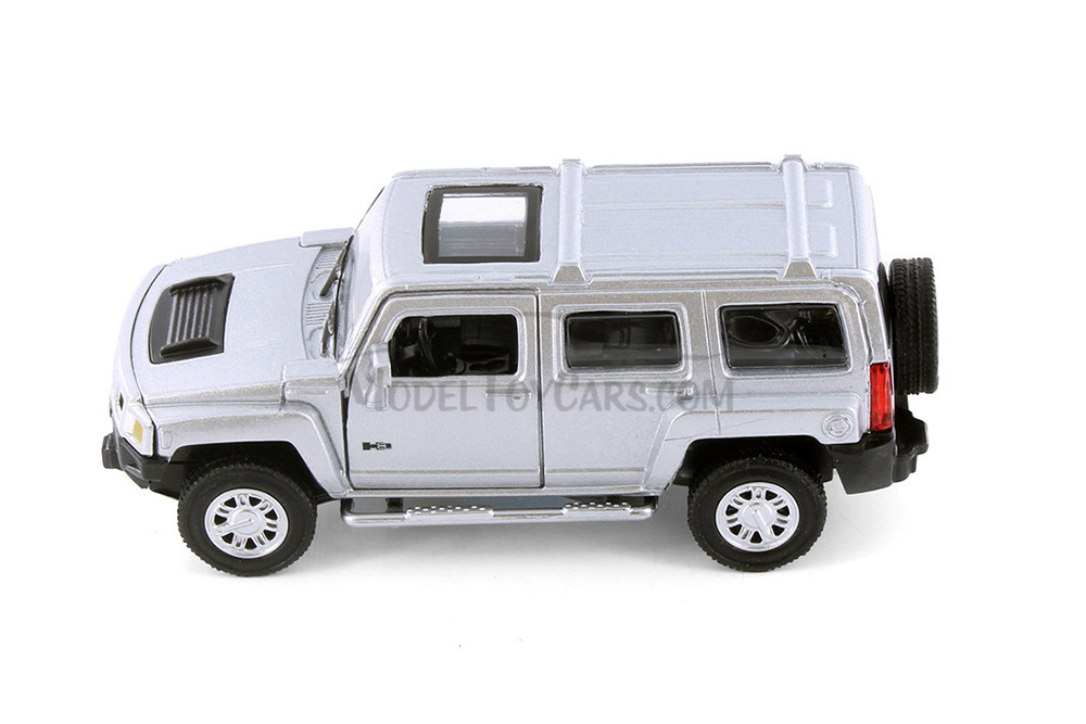 Hummer H3, Silver - Showcasts 67401D - 1/43 Scale Diecast Model Toy Car ...