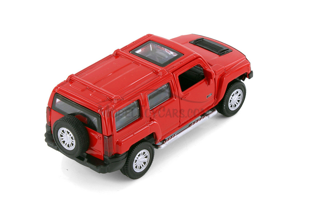 Hummer H3, Red - Showcasts 67401D - 1/43 Scale Diecast Model Toy Car ...