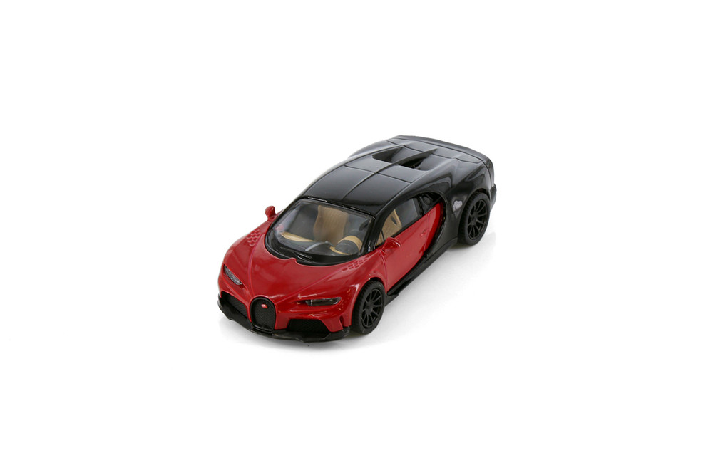 Bugatti Chiron Supersport, Italian Red & Nocturne Black, Kinsmart H09B ...