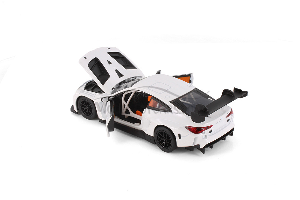 BMW M4 GT3, White - Showcasts 68277W - 1/24 Scale Diecast Model Toy Car ...