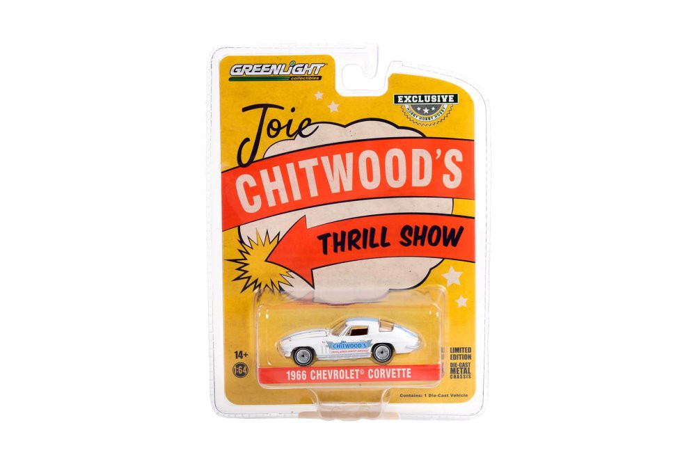 1966 Chevy Corvette, White - Greenlight 30357/48 - 1/64 Scale Diecast ...