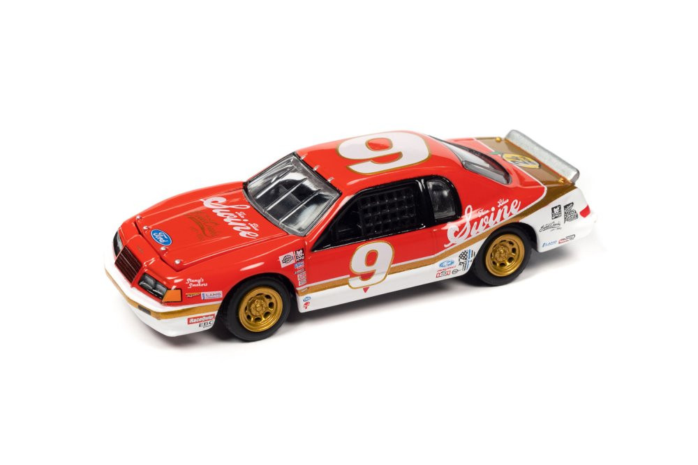 1986 Ford Thunderbird Stock Car #9, Red - Johnny Lightning JLSP252/24A ...