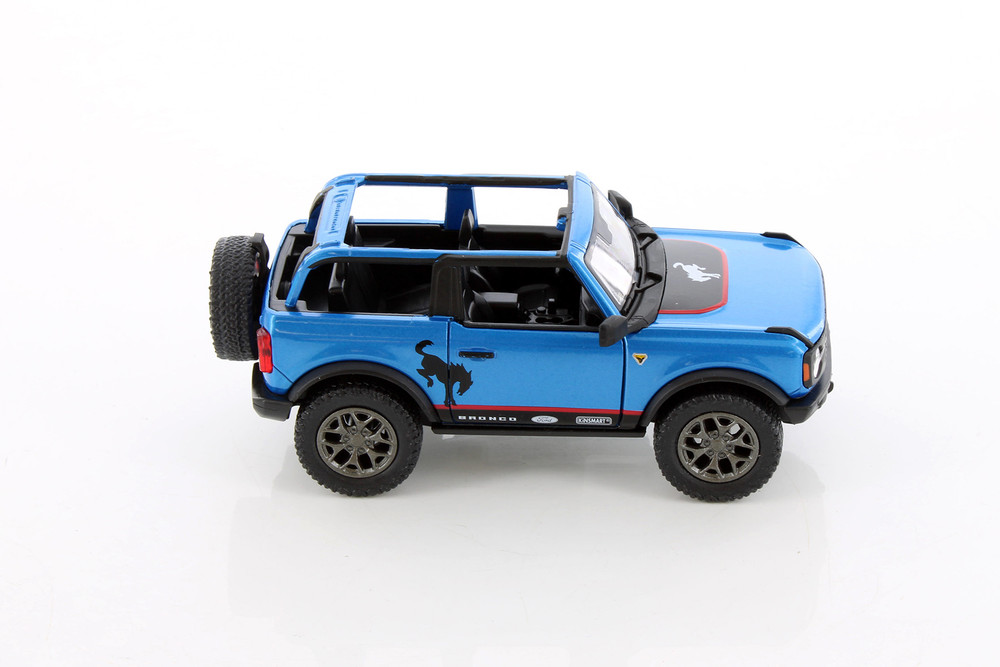 2022 Ford Bronco Open Top Livery Edition, Blue - Kinsmart 5438DFA - 1/ ...