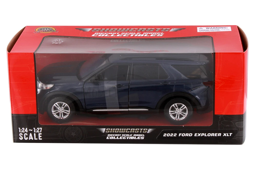 2022 Ford Explorer XLT, Blue - Showcasts 71378BU - 1/24 Scale Diecast ...
