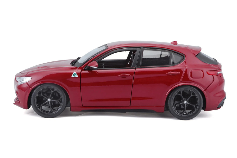 Alfa Romeo Stelvio SUV, Red - Bburago 21086R - 1/24 Scale Diecast Model ...