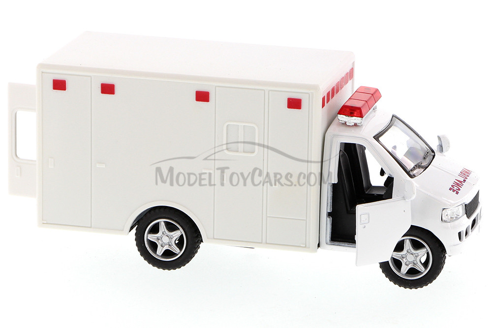 Rescue Team Ambulance without Decals, White - Kinsmart 5259WW - 5 ...