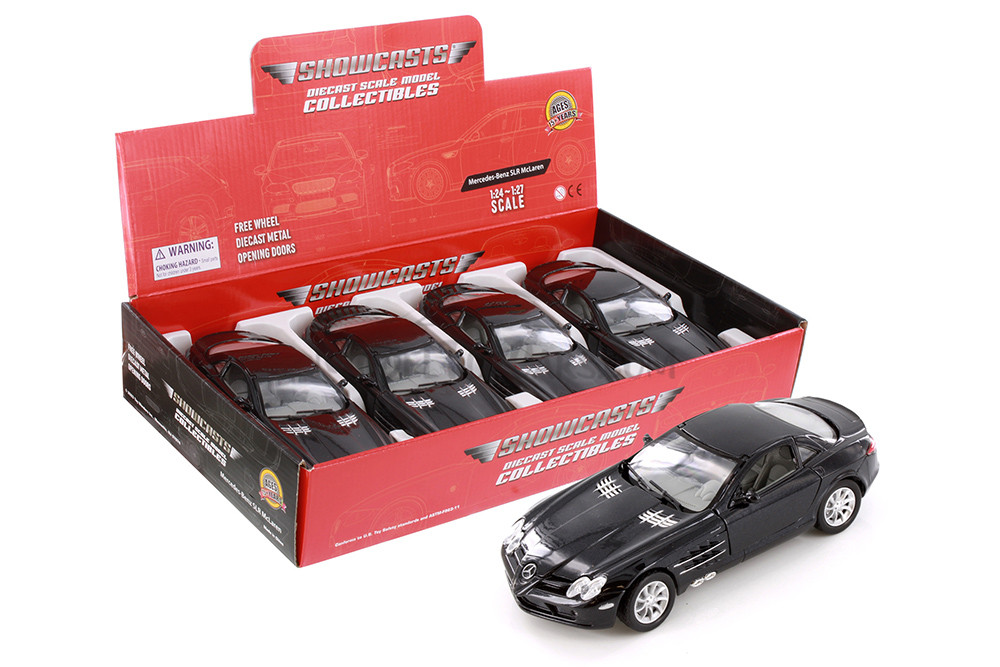 Mercedes-Benz SLR McLaren Hardtop, Black - Showcasts 77306D - 1/24 Scale Diecast Model Toy Car ...