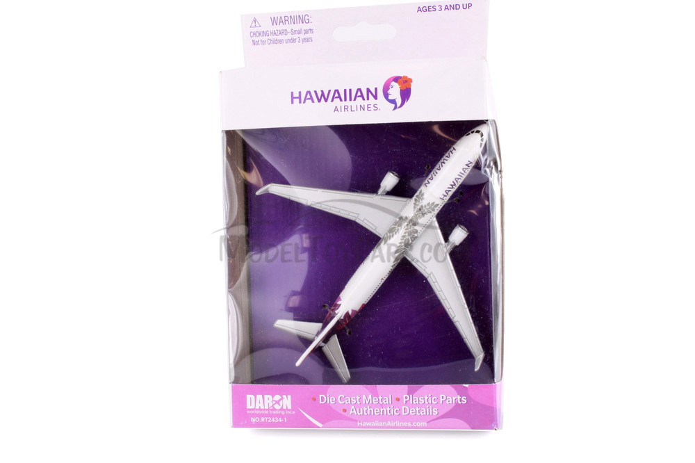 Hawaiian Airlines Single Plane, White - Daron R-23006 - Diecast Model ...