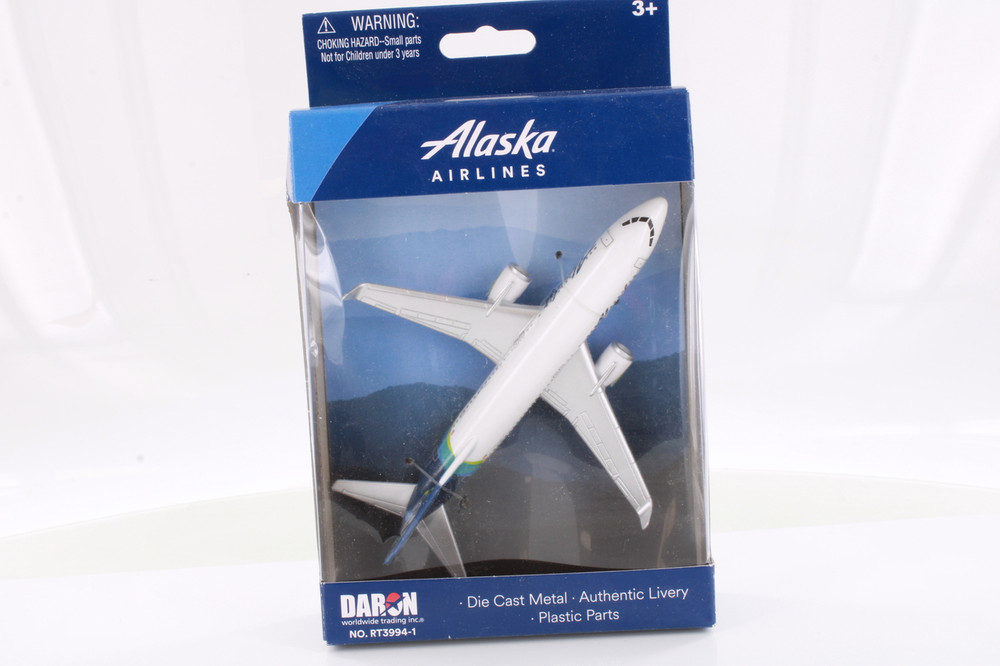 Alaska Airlines, White w/ Blue - Real Toy R-23005 - Model Toy Airplane ...