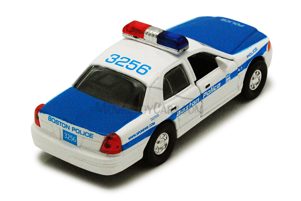 Box of 12 Boston Police Car, White w/ Blue - Showcasts 9985BS - 5 ...