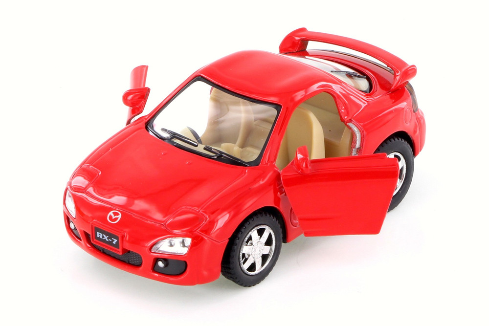 Mazda RX-7, Red - Kinsmart 4018D - 4" Scale Diecast Model Toy Car ...