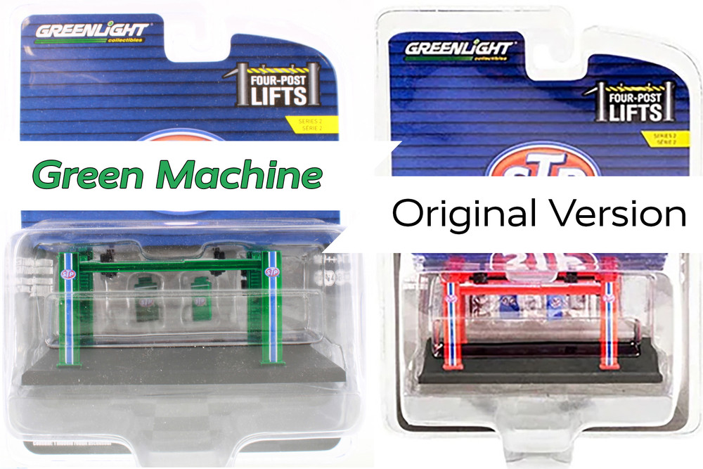 CHASE CAR Green Machine - STP Four-Post Lift, Green and Blue ...