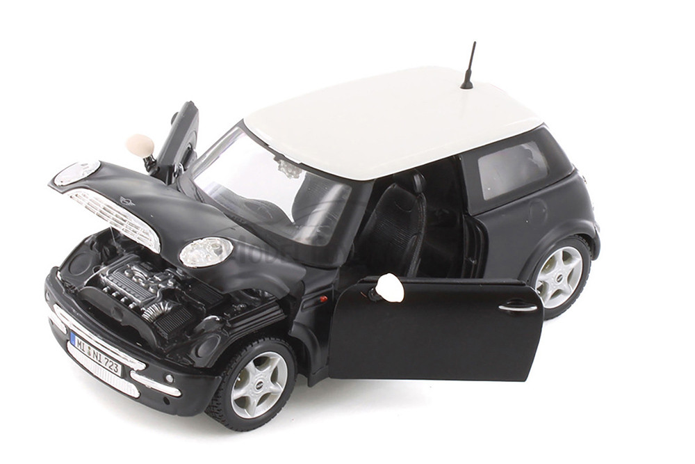 Mini Cooper, Matte Black - Showcasts 38219MBK - 1/24 Scale Diecast ...