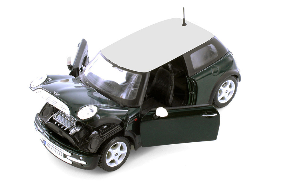 Mini Cooper, Dark Green - Showcasts 38219GN - 1/24 Scale Diecast Model ...