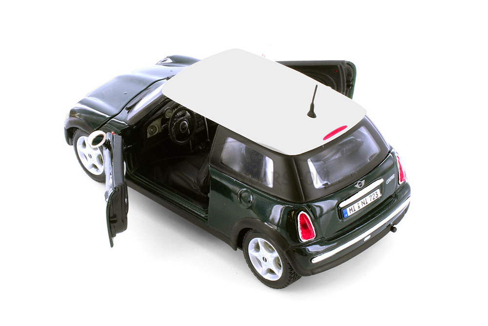 Mini Cooper, Dark Green - Showcasts 38219GN - 1/24 Scale Diecast Model ...
