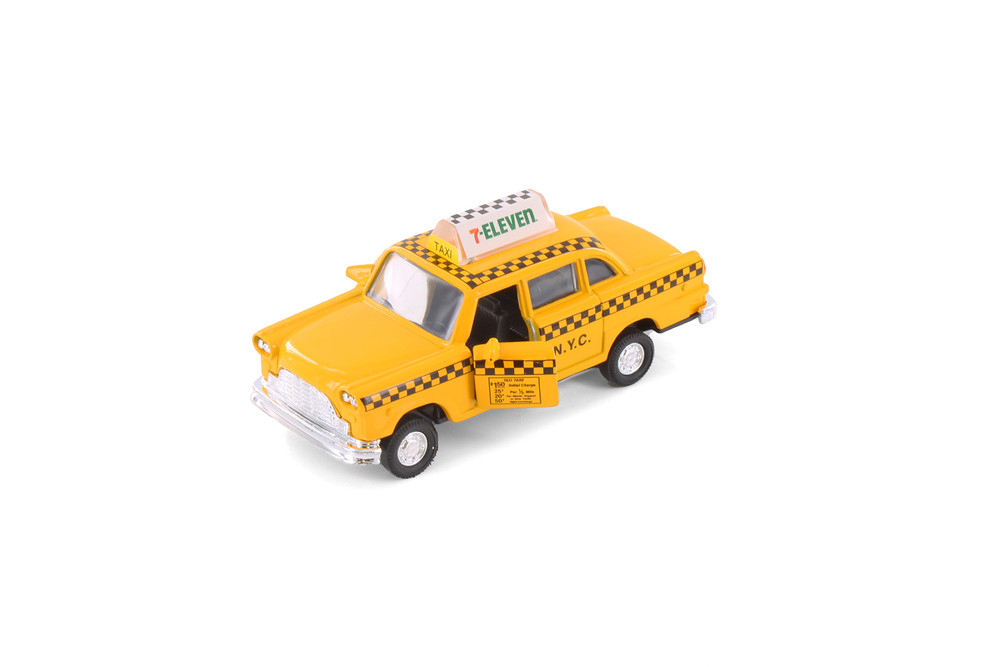 7-Eleven NYC Yellow Taxi Cab, Yellow - Showcasts 9589D11 - 4.5" Scale ...