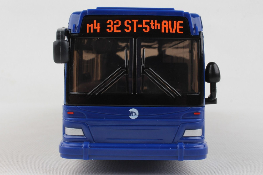 MTA New York City M4 Line Bus, Blue - Daron RT8522 - 11" Scale Plastic ...