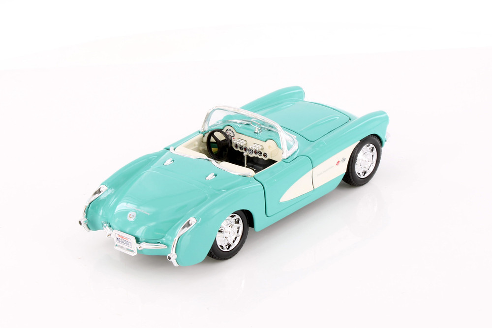 1957 Chevy Corvette Convertible, Turquoise - Showcasts 37275 - 1/24 ...