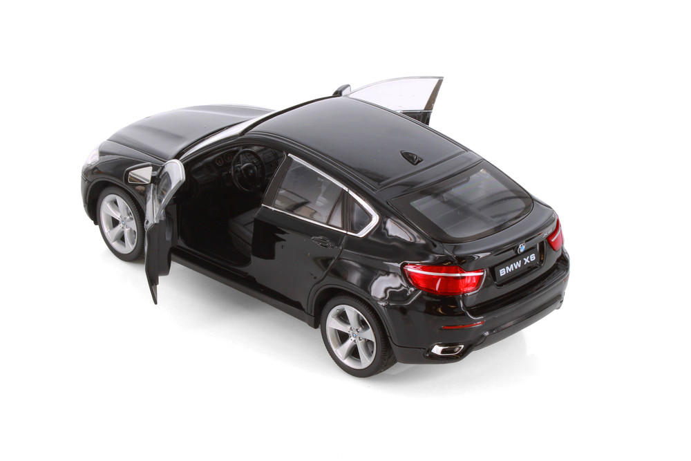 BMW X6, Black Mid-Sized Luxury Car - Welly 24004/4D - 1/24 Scale ...