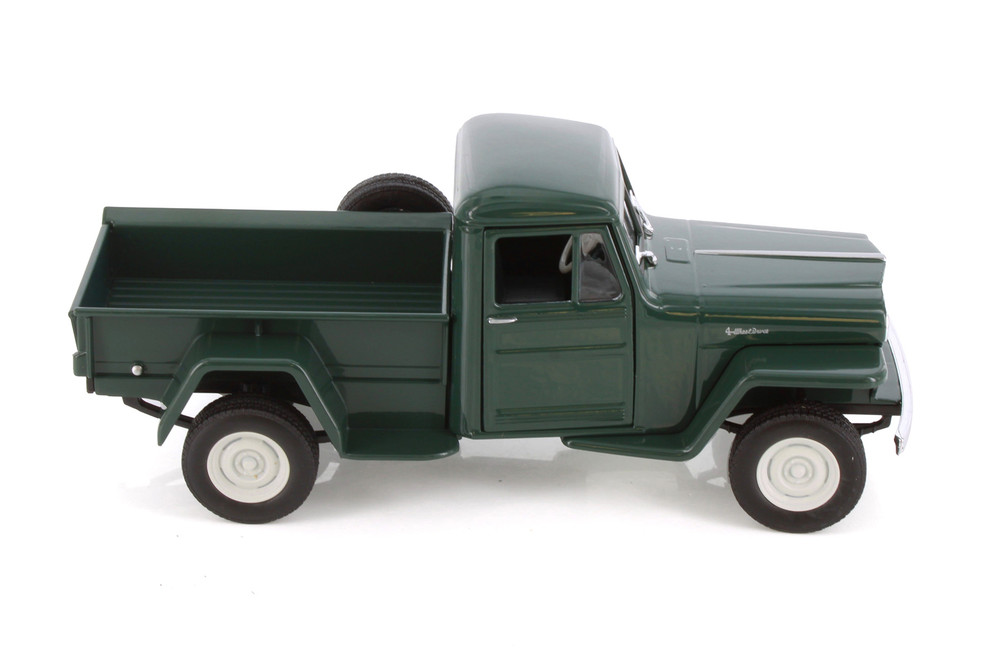 1947 Jeep Willys Pickup Truck, Green - Welly 24116/4D - 1/24 Scale ...