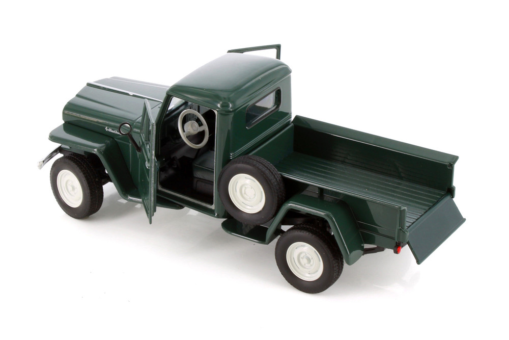 1947 Jeep Willys Pickup Truck, Green - Welly 24116/4D - 1/24 Scale ...