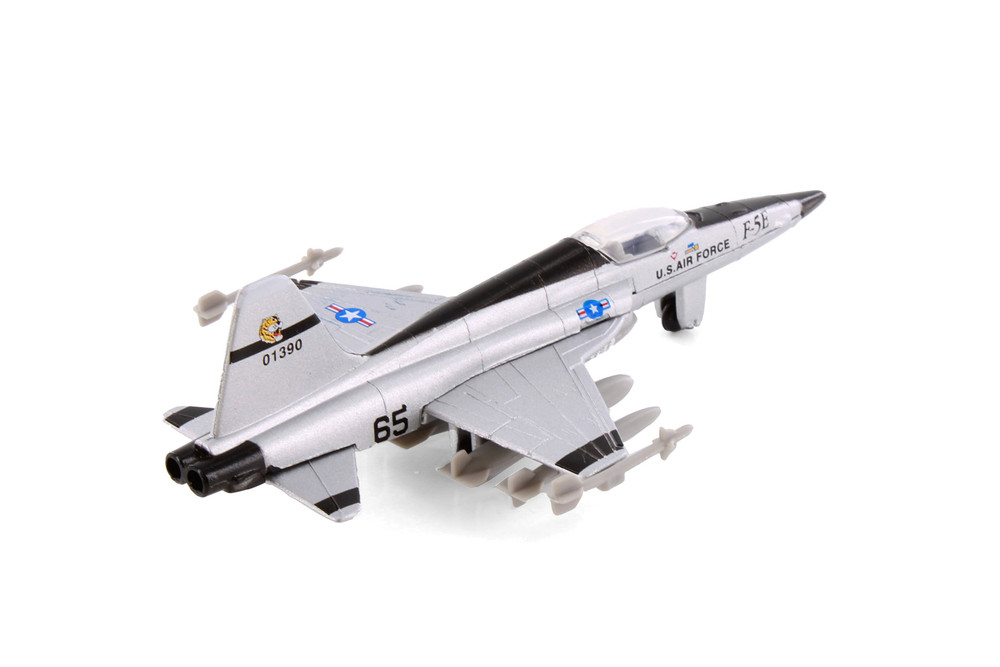 F-5E Tiger II US Air Force Fighter Jet, Silver - Showcasts 77000DT - 1/ ...