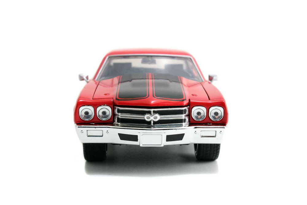 1970 Dom's Chevy Chevelle SS, Glossy Red - Jada 97193 - 1/24 Scale ...