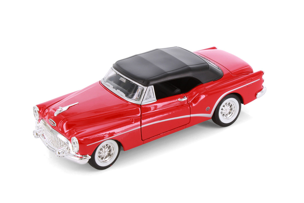 1953 Buick Skylark Convertible Soft Top, Red - Welly 24027H/4D - 1/24 ...