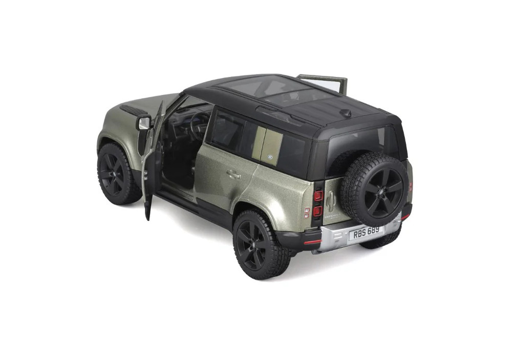 2022 Land Rover Defender 110, Silver Green SUV - Bburago 21101GN - 1/24 ...
