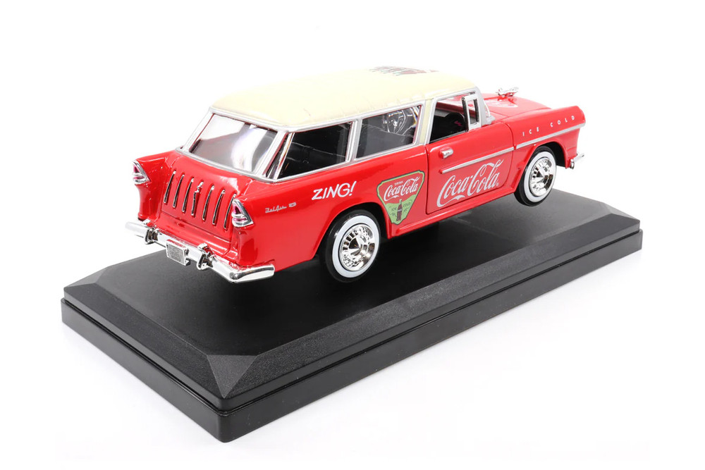 Coca-Cola 1955 Chevy Bel Air Nomad, Red - Motor City Classics 424057 ...