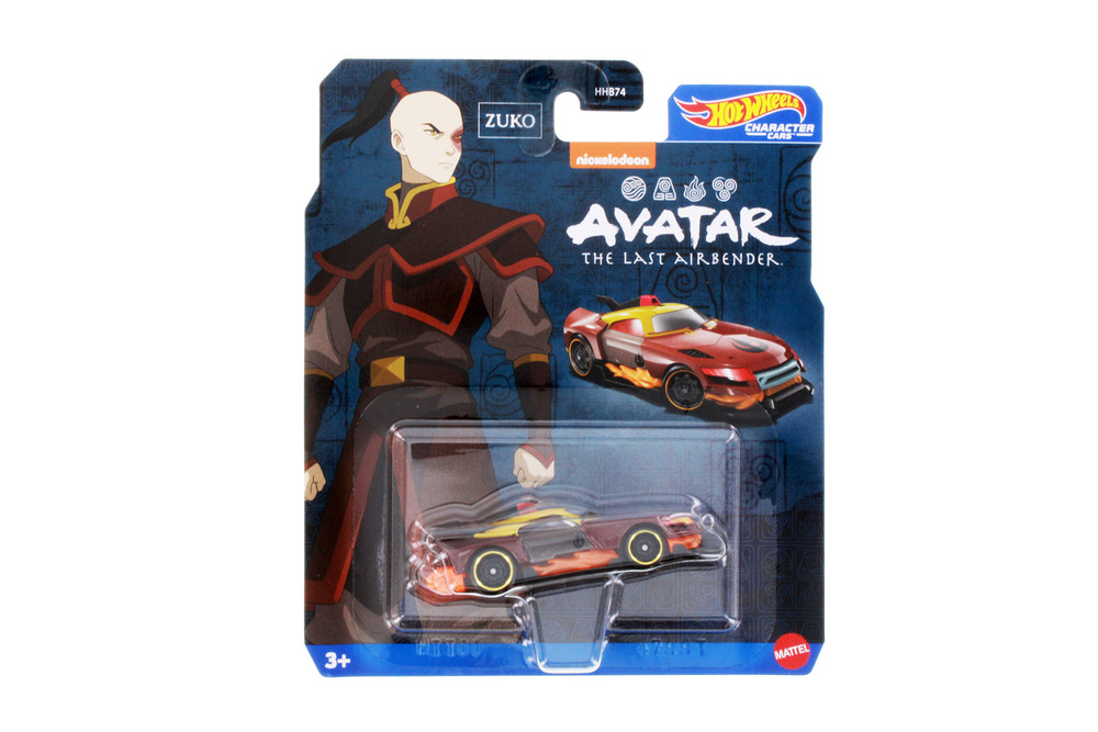 Zuko, Avatar The Last Airbender, Red/Orange - Mattel Hot Wheels ...