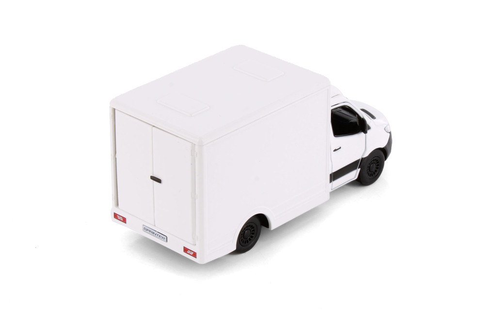Mercedes-Benz Sprinter Box Truck, White - Kinsmart 5471D - 1/48 Scale ...