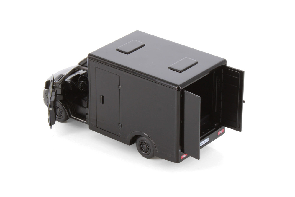Mercedes-Benz Sprinter Box Truck, Black - Kinsmart 5471D - 1/48 Scale ...
