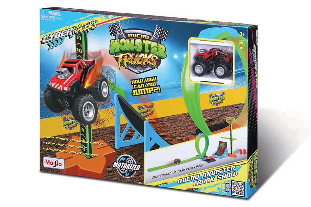 Cyber Racers Micro Monster Truck Show w/Tiny Terror, Red - Maisto 12557 ...