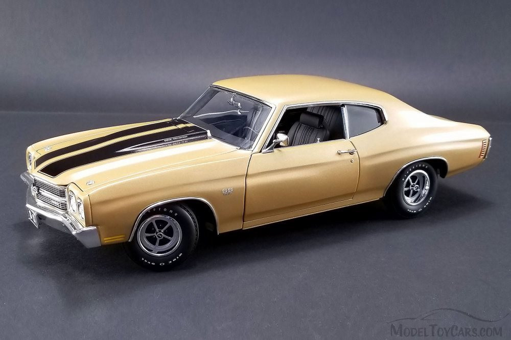 1970 Chevy Chevelle SS 396, Gold - ACME 1805509 - 1/18 Scale Diecast ...
