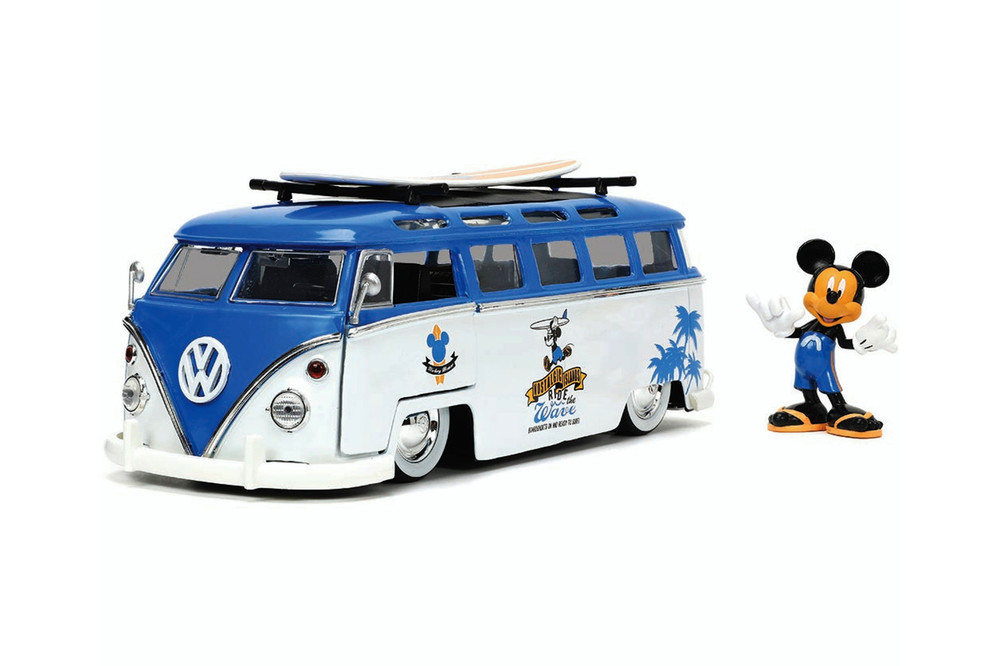 Modern/Classic Mickey Mouse 2-Pack Mercury/VW T1 Bus w/Figurines - Jada ...