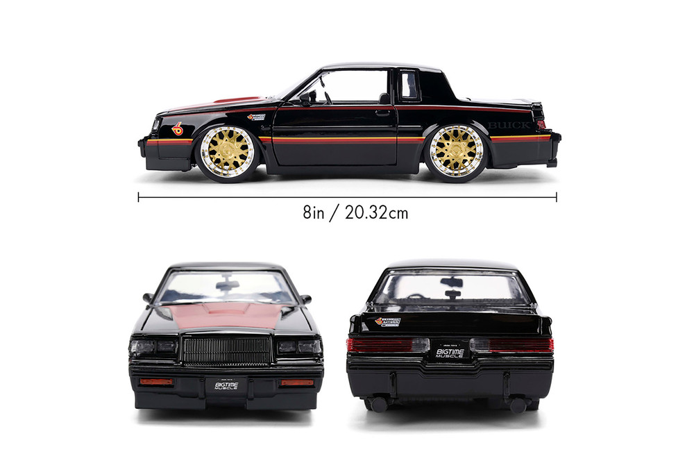 1987 Buick Grand National Hard Top, Black/Red - Jada Toys 36586 - 1/24 ...
