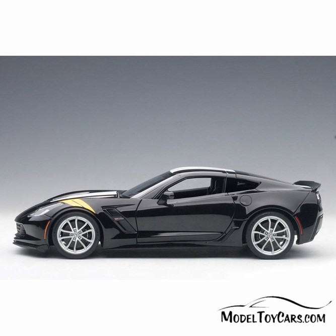 2017 Chevy Corvette C7 Grand Sport, Black - AutoArt 71273 - 1/18 Scale ...