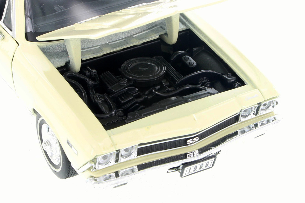 1968 Chevy Chevelle SS396 , Cream - Welly 29397 - 1/24 scale Diecast ...