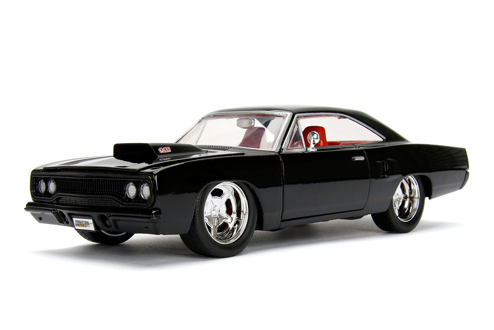 1970 Plymouth Road Runner Hardtop, Glossy Black - Jada Toys 99581 - 1/ ...