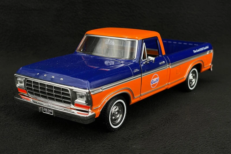 1979 Ford F-150 Custom Pickup Truck "Gulf", Dark Blue/Orange - Motor ...