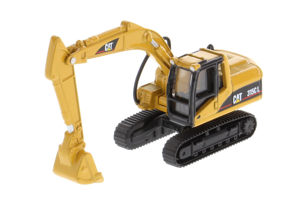 Caterpillar 315C L Hydraulic Excavator, Yellow/Black - Diecast Masters ...