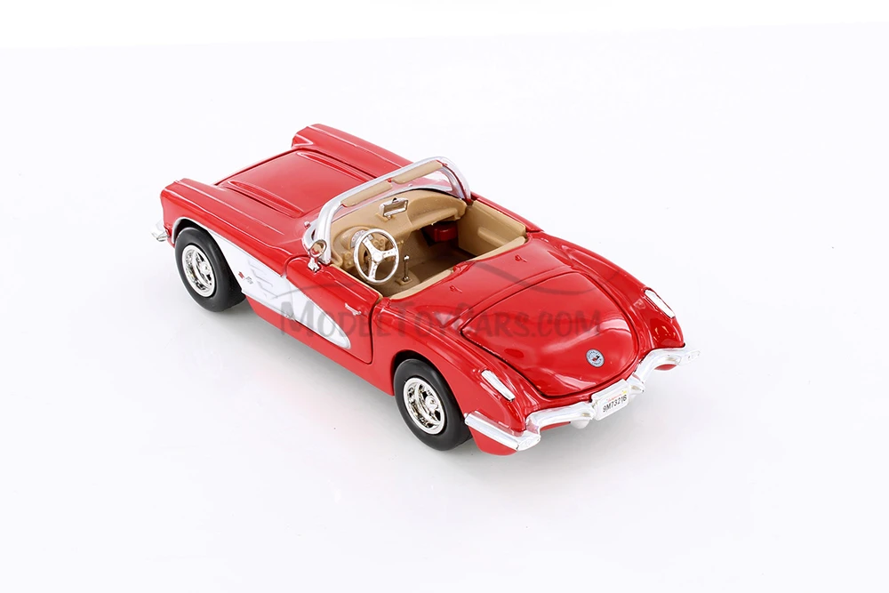 1959 Chevy Corvette Convertible, Red - Motormax 73216 - 1/24 scale ...
